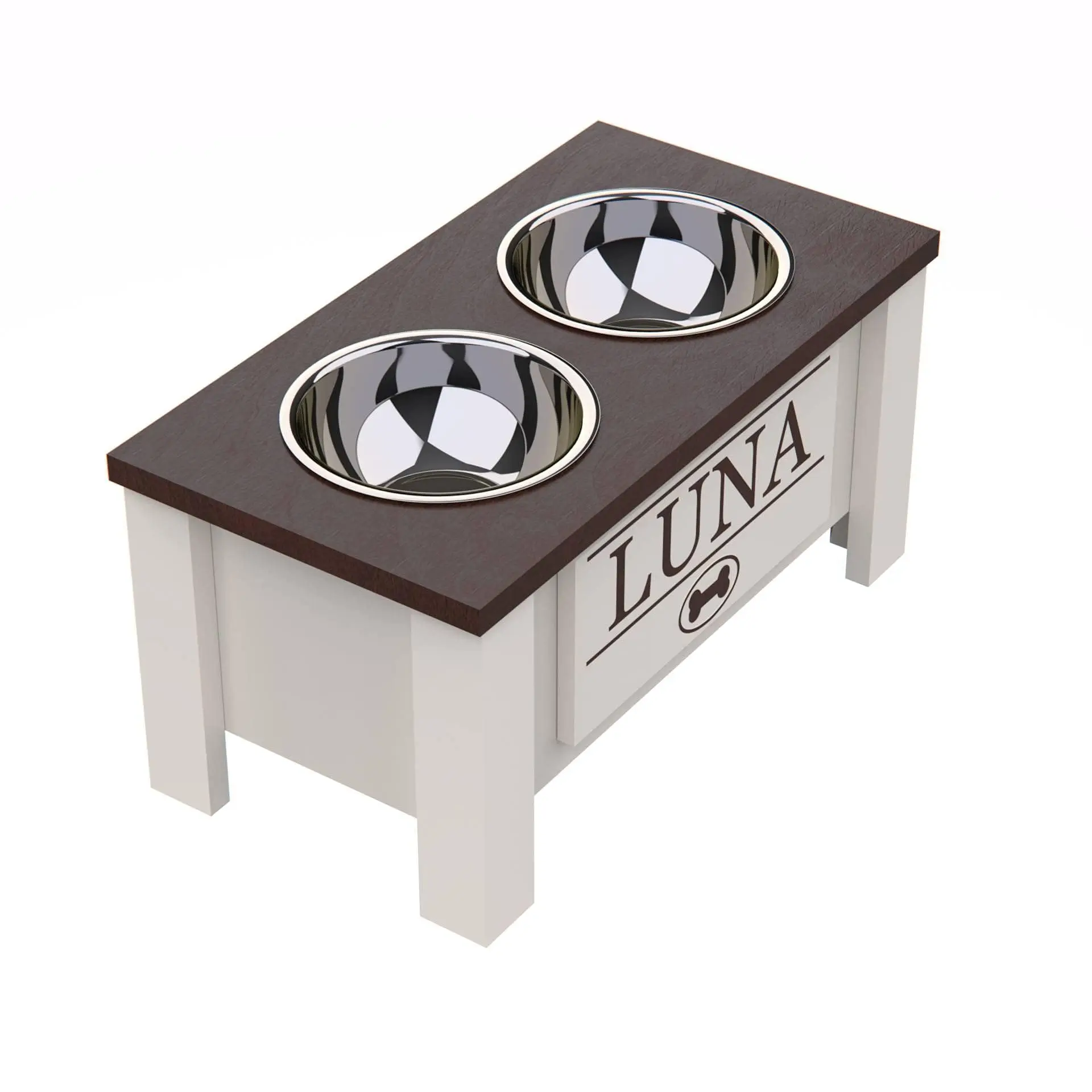 Raised-Dog-Bowl-Stand-with-Internal-Storage-Elevated-Dog-Bowls-with ...