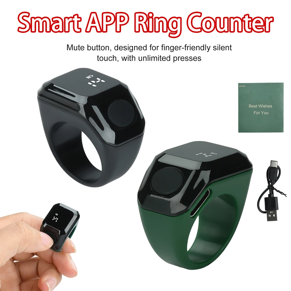 Smart APP Ring Counter Portable Digital Display Counter Bluetooth ...