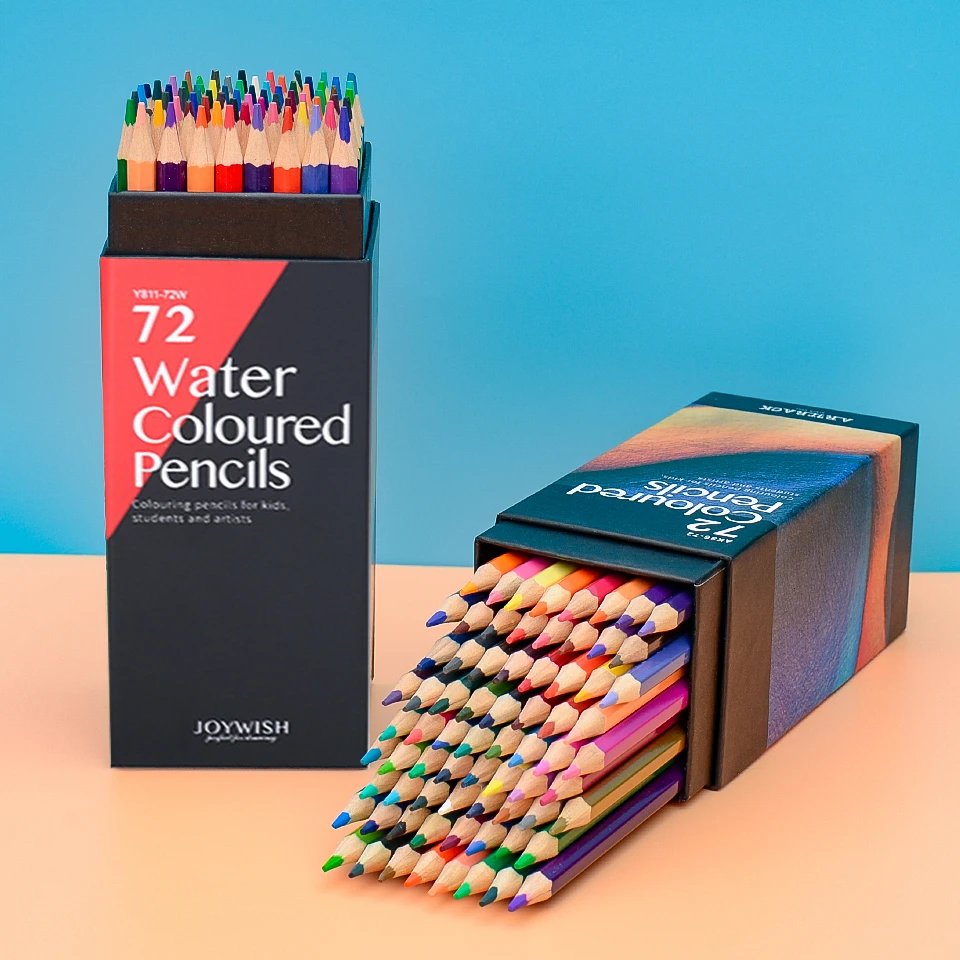 72 Colored Pencils Set Oil Color Pencil Professional Wooden Artist ...