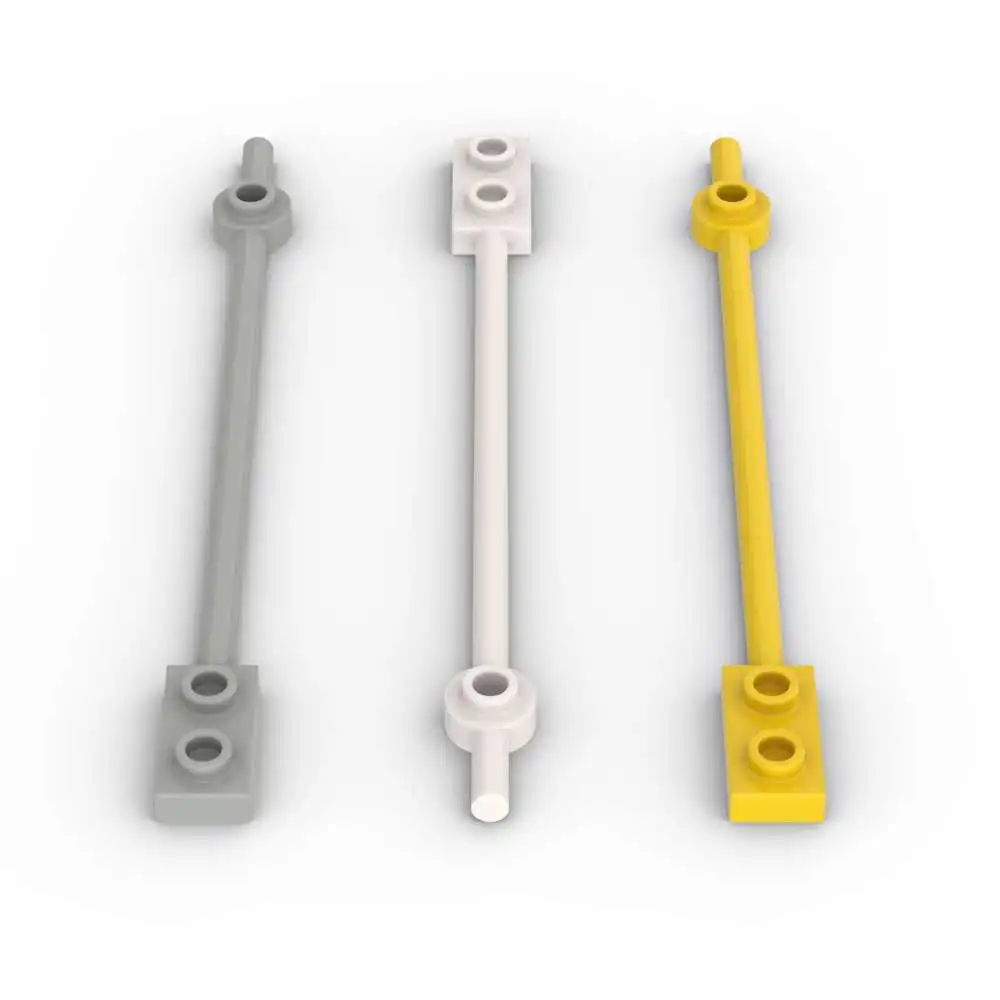 MOC 10PCS 12L 99784 Bar With 1 x 2 Plate End Hollow Studs Building ...