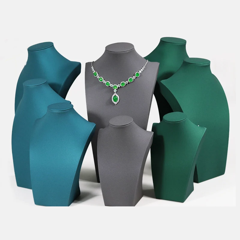 New-Necklace-Jewelry-Display-Choker-Rack-Store-Velvet-Pendant-Organizer ...