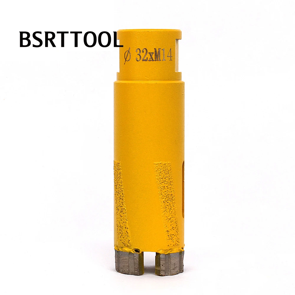 BSRTTOOL 32mm Vacuum Brazed Dry Drilling Core Bits M14 Thread For ...