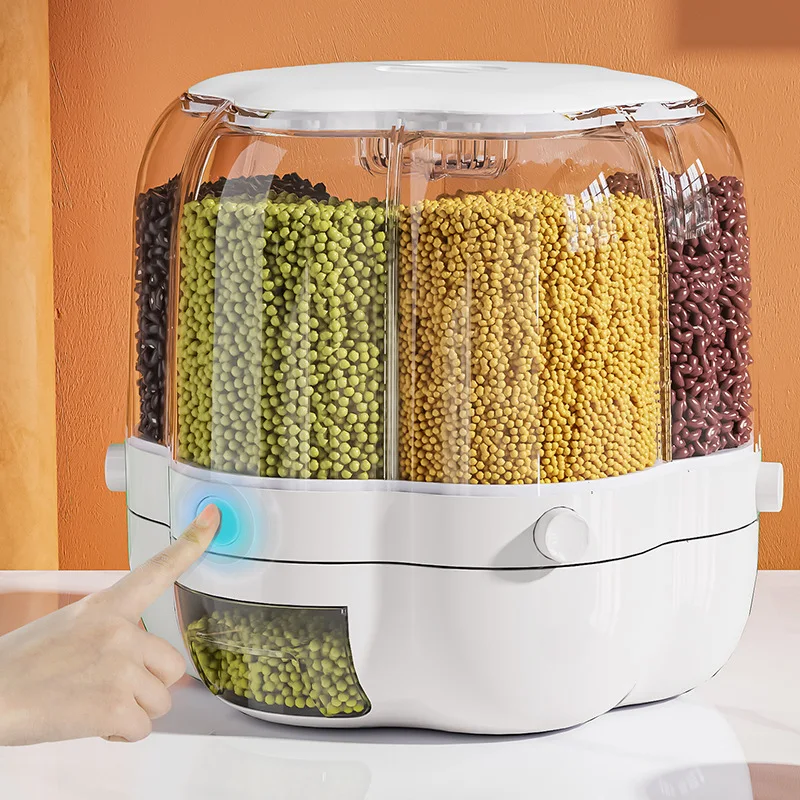 10kg Rice Storage Box Grain Cereal Dispenser | Samick Rice Dispenser ...