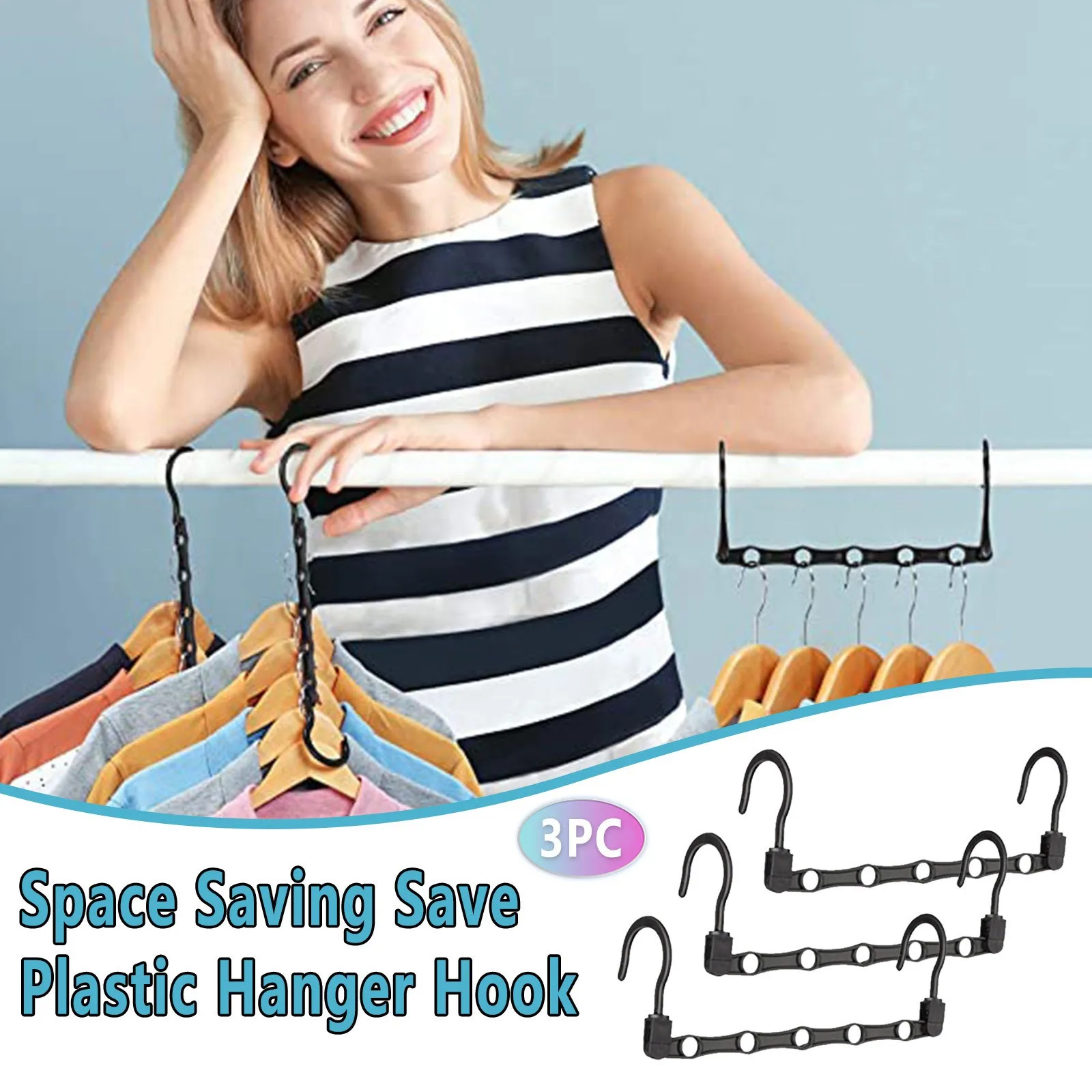 Adhesive Wall Hangers Peel And Stick Saving Space Organizer Clothes ...