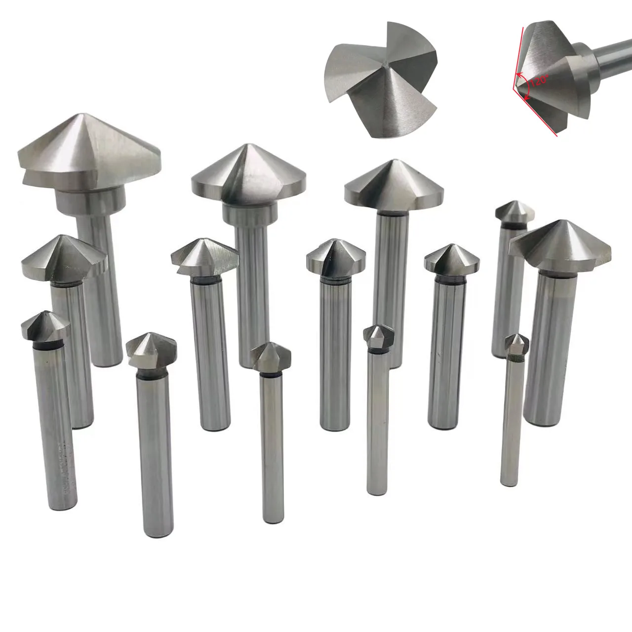 1PCS-Countersink-Drill-Bit-6-3mm-50mm-High-Speed-Steel-3-Flute-120 ...