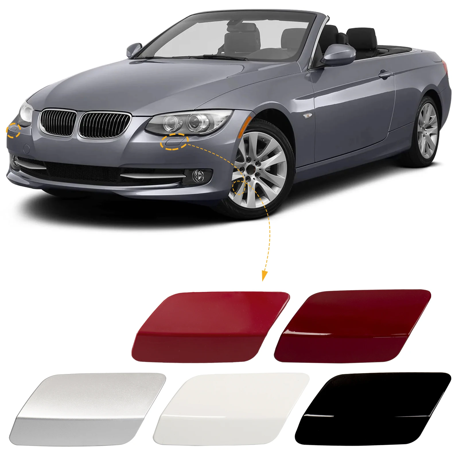 Front-Bumper-Headlight-Washer-Cover-Cap-For-2011-2013-BMW-328i-335I ...