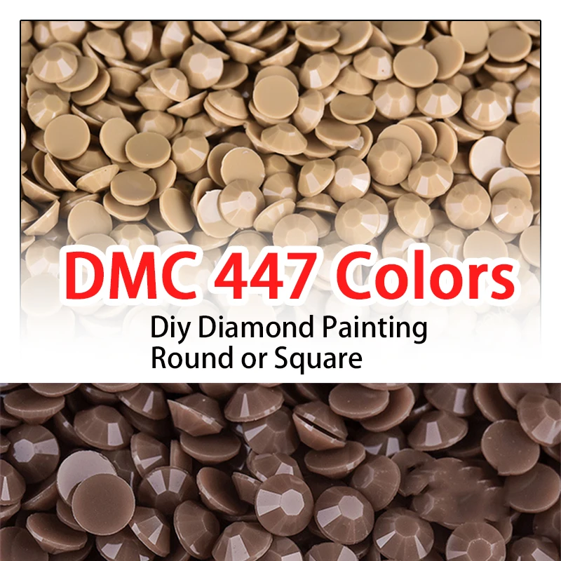 full square/round Drill DMC 447 Colors Rhinestone 5D DIY Diamond ...