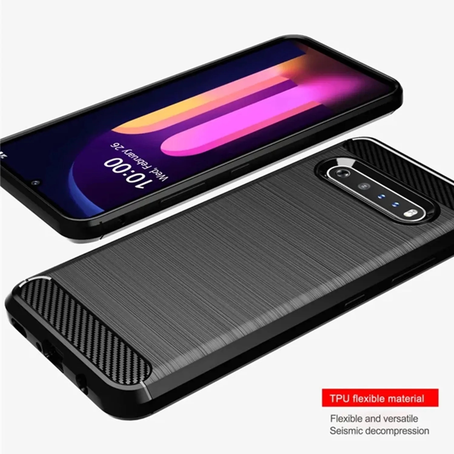 For-LG-V60-ThinQ-lgv60-thinq-Silicone-Protective-Case-Soft-Phone-Cover ...
