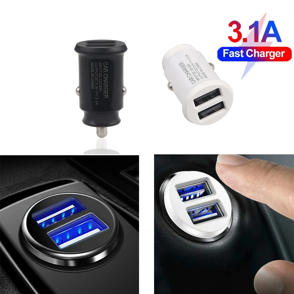 3-1A-Car-Charger-Fast-Charging-Socket-Universal-Dual-USB-Charger-Socket ...