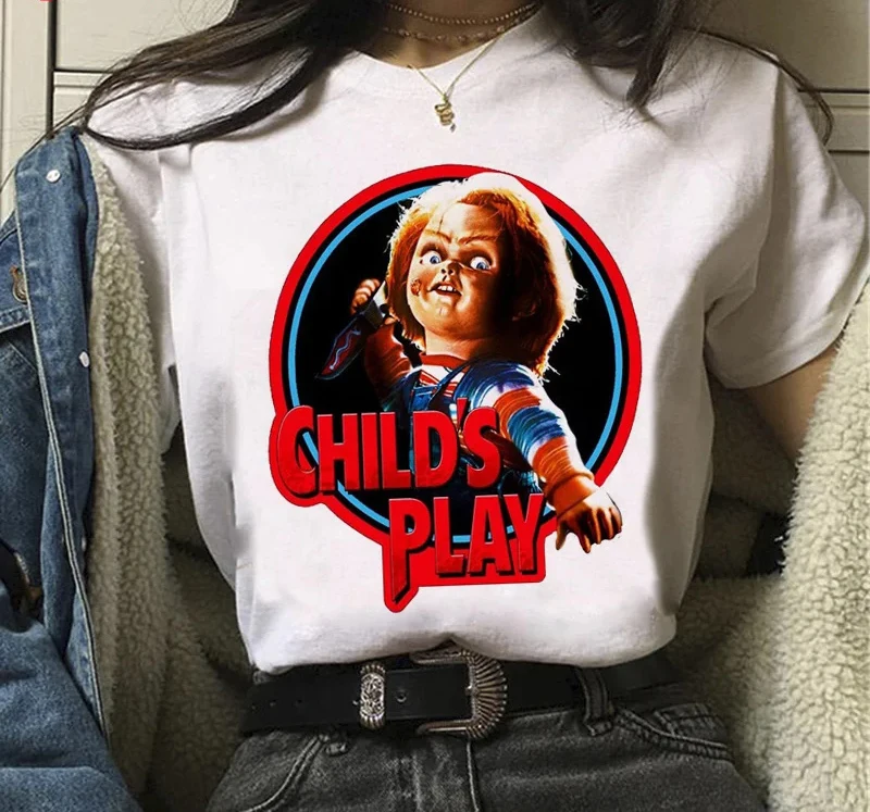 Chucky-Graphic-Printed-T-Shirt-Chucky-Streetwear-Fashion-Casual-Crew ...