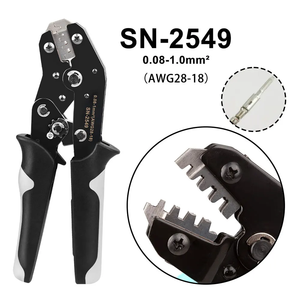 Sn-2549 Ratcheting Crimping Plier For Ph2.0/xh2.54/2.54/2.8/3.0/3.96/4 ...