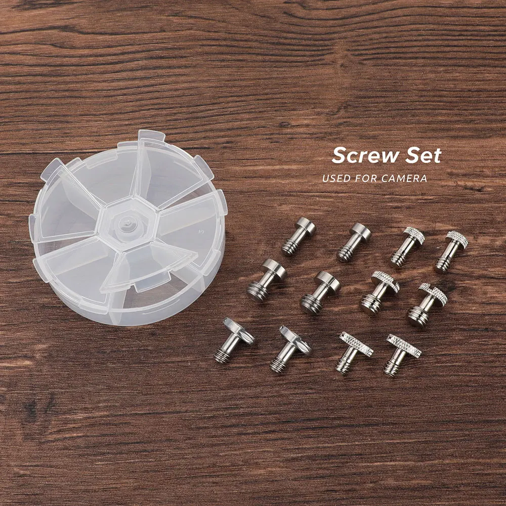 KIMRIG-DSLR-Camera-Screw-Set-1-4-Inch-3-8-Inch-Slotted-Screw-D-Ring ...