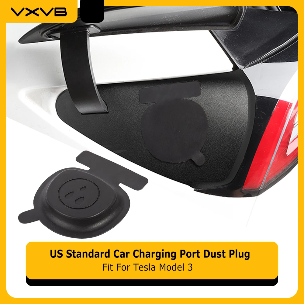Car-Charger-Waterproof-Cover-For-Tesla-Model-3-Dust-proof-Cap-Charging ...