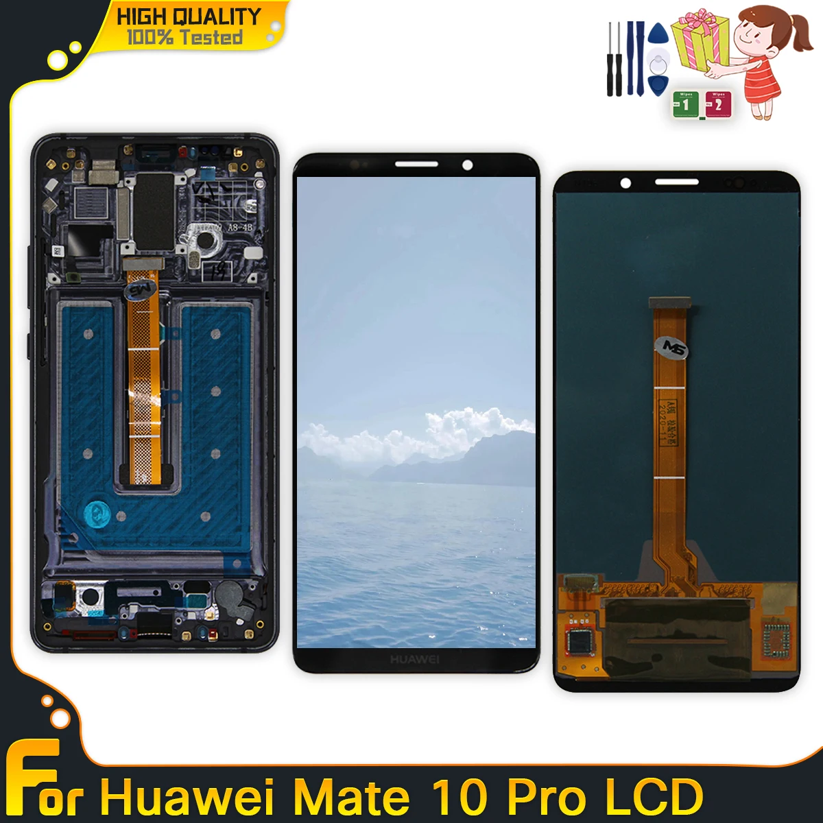 Original 6.0" Lcd For Huawei Mate 10 Pro Bla-l09 Bla-l29 Lcd Display ...