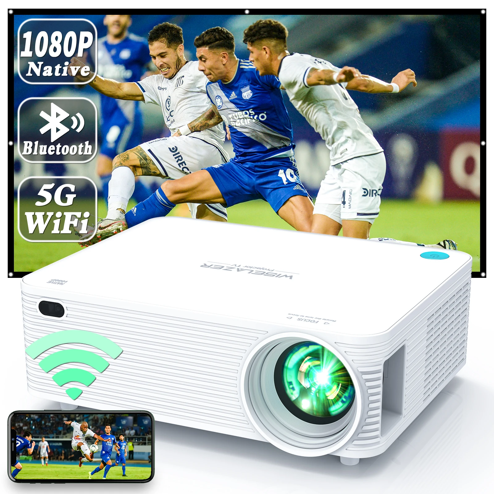 ZAOLIGHTEC-Full-HD-Projector-WiFi-Smart-Portable-4K-Projector-Native ...