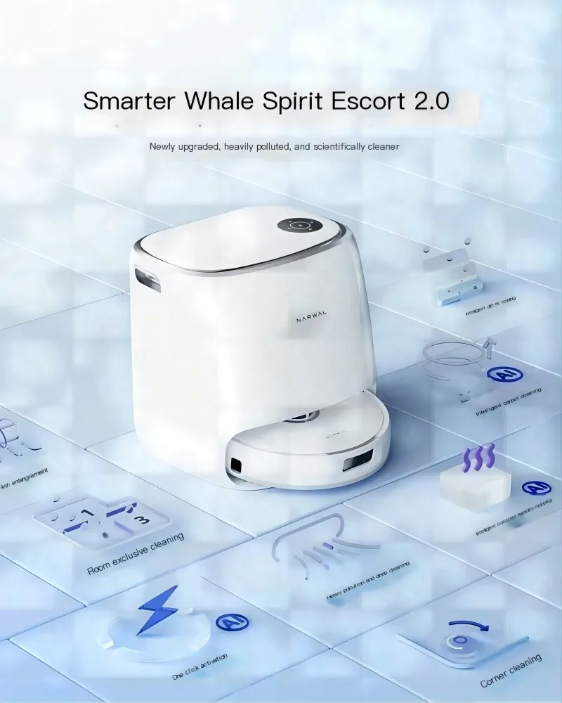 New-NARWAL-J4-Cloud-Whale-Sweeping-Robot-Washing-Mop-and-Sweeping-The ...
