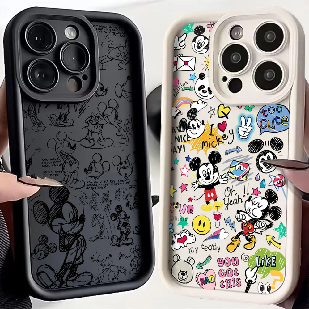 Graffiti-Mickey-Mouse-Cute-Phone-Case-for-OPPO-A3-A3X-A5-A7-A16-A17-A38 ...