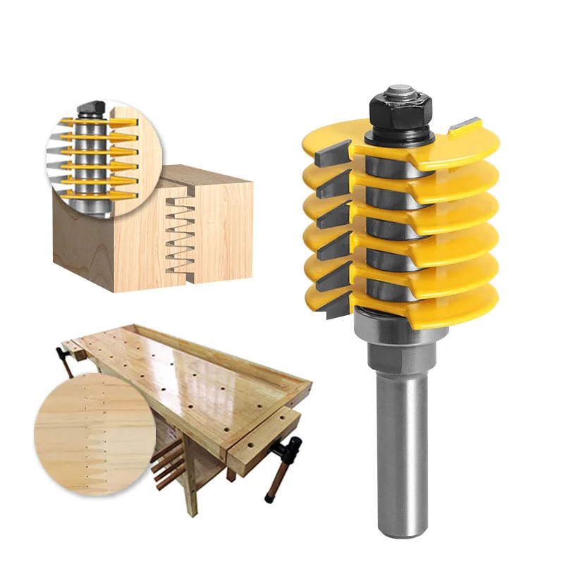 1pc-8mm-Shank-Brand-New-2-Teeth-Adjustable-Finger-Joint-Router-Bit ...