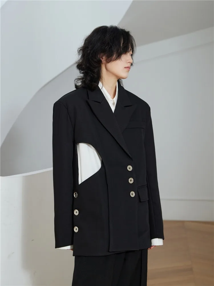 2023 New Design Mens Casual Blazer Jacket Chinese Style Irregular ...