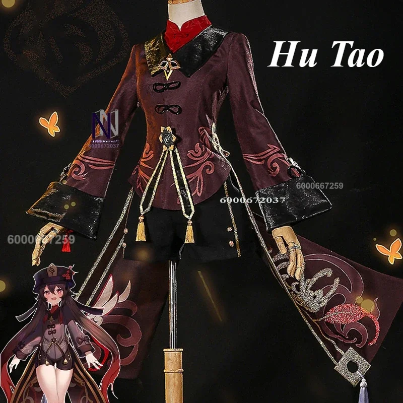 Genshin Impact Game Hu Tao Cosplay Costume for Women Rich and ...