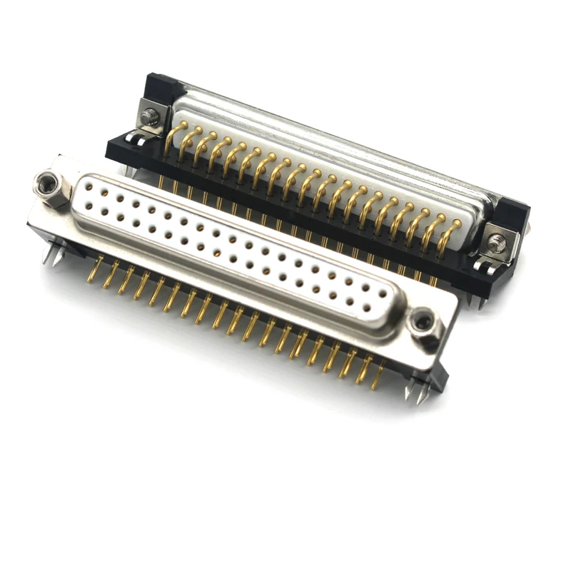 D-sub Db37 37pin Female Right Angle Pcb Solder Cable Solid Pin Adapter ...