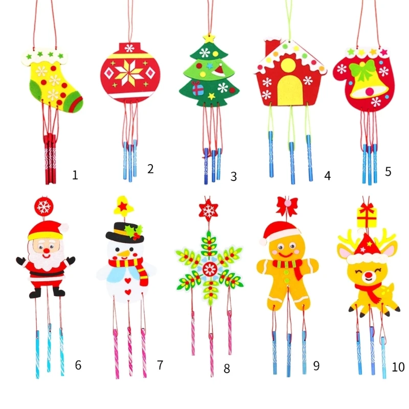 DIY-Wind-Craft-Set-Christmas-Theme-Wind-Craft-WindBell-for-Children ...