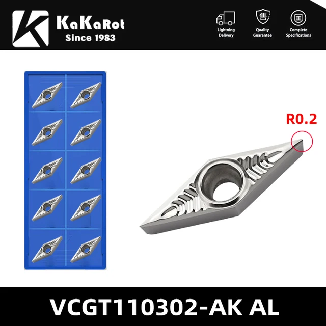 Kakarot Aluminum Insert VCGT110302 AK H01 VCGT 110304 VCGT110308 ...