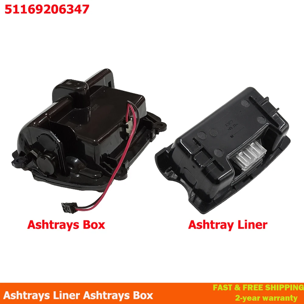 Car Center Console Ashtray Box Ash Case Cover 51169206347 For BMW 5 ...