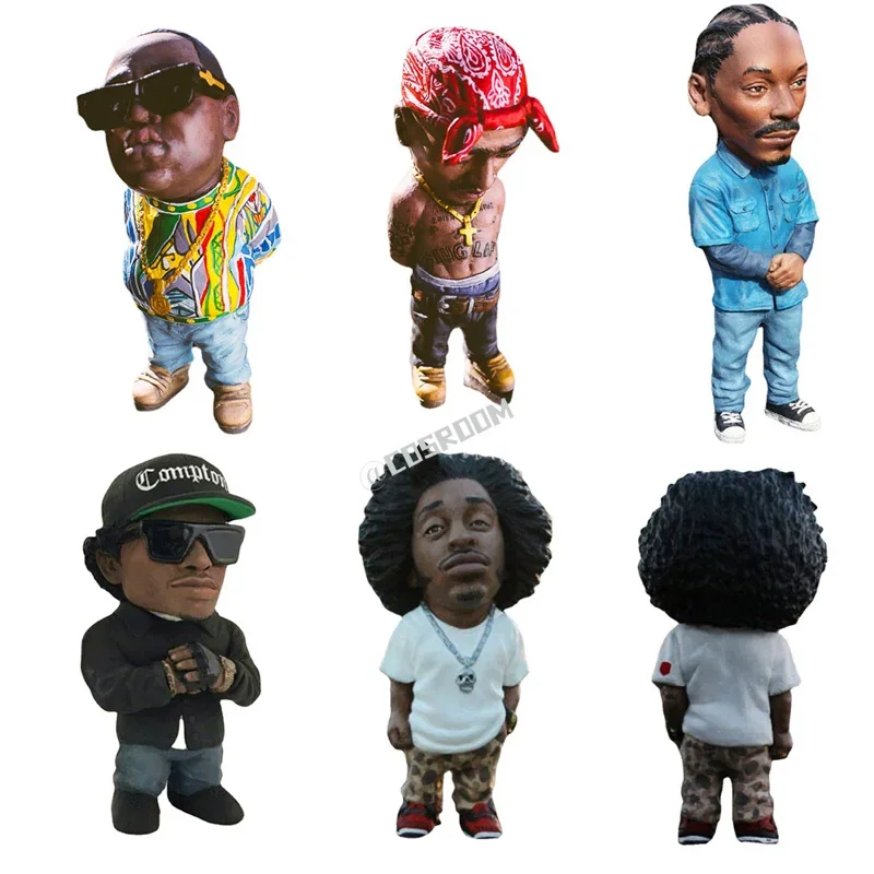10CM-Hip-Hop-Singer-Resin-2-Statue-Pac-Figurines-Rapper-Star-Sculpture ...