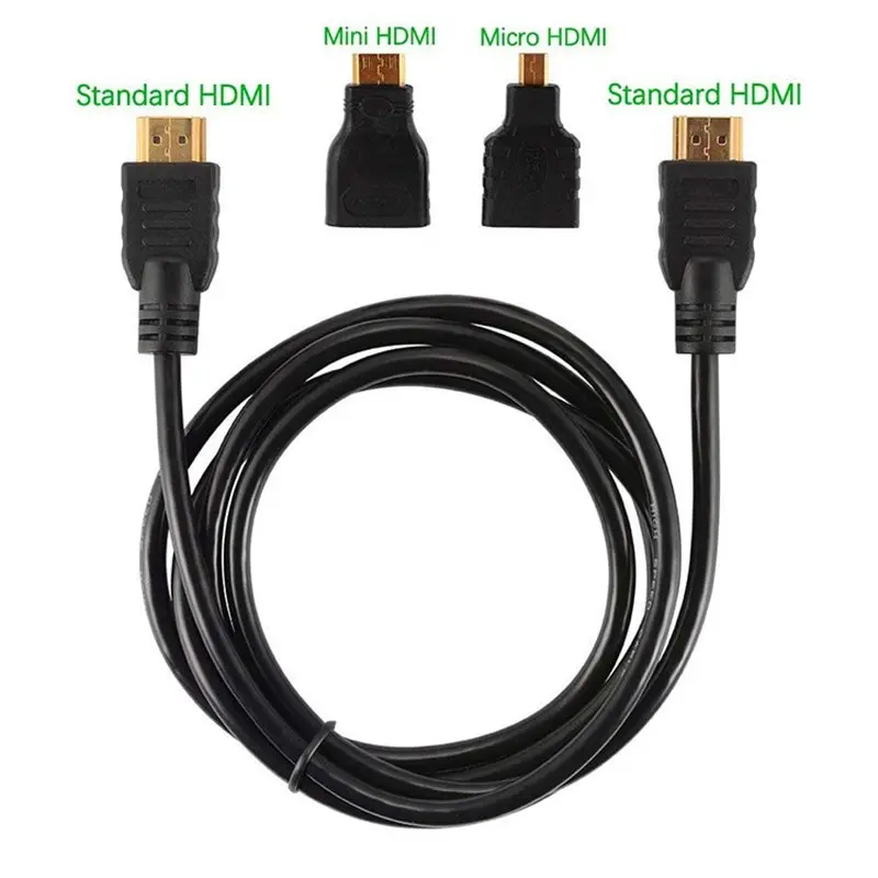 Mini-HDTV-Adapter-Micro-HDTV-Connector-Cable-3-In1-1M-1-5-Meters-HD ...