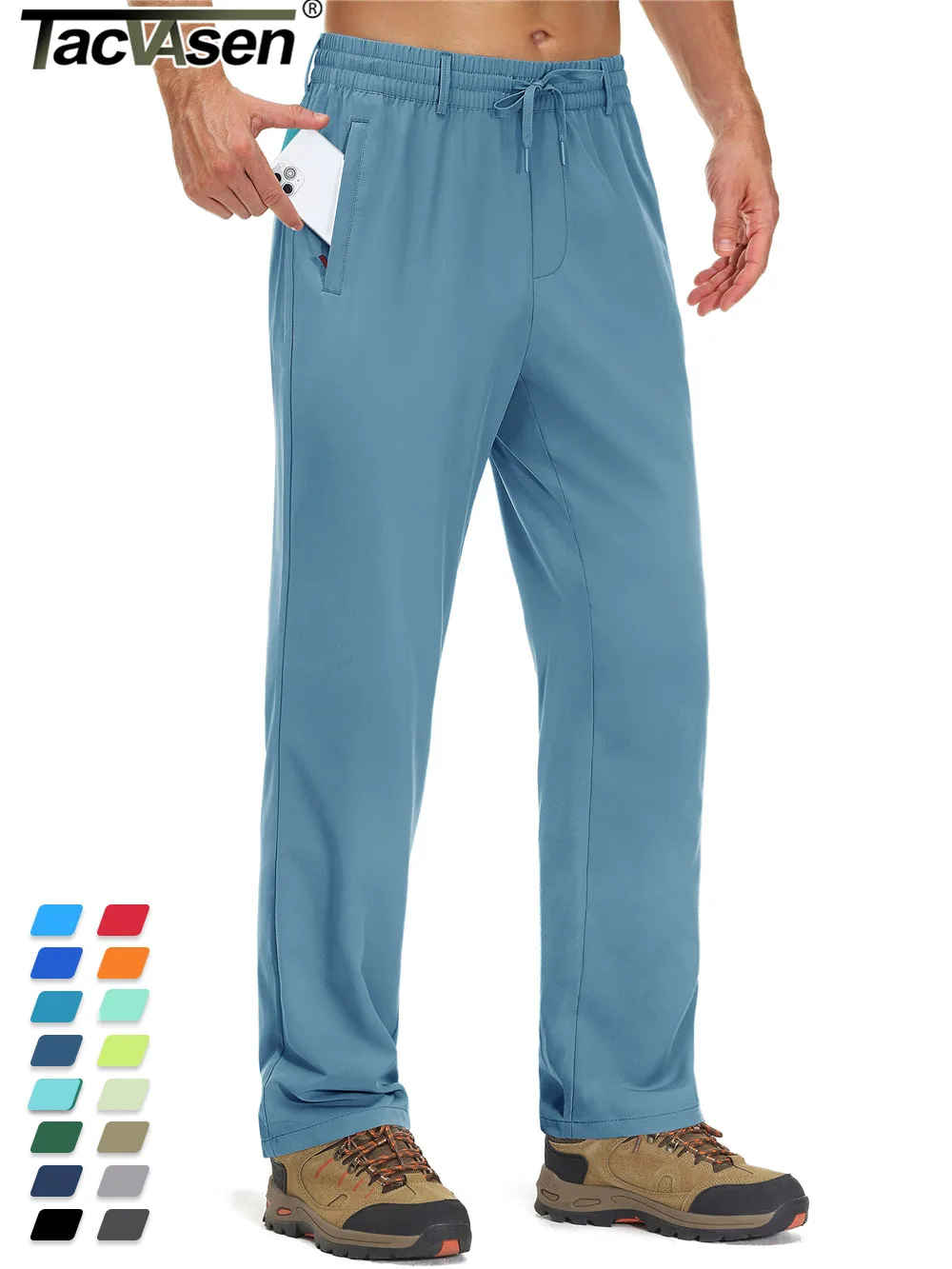 TACVASEN-Quick-Dry-Zipper-Pockets-Mens-Hiking-Pants-Gym-Sports-Jogger ...