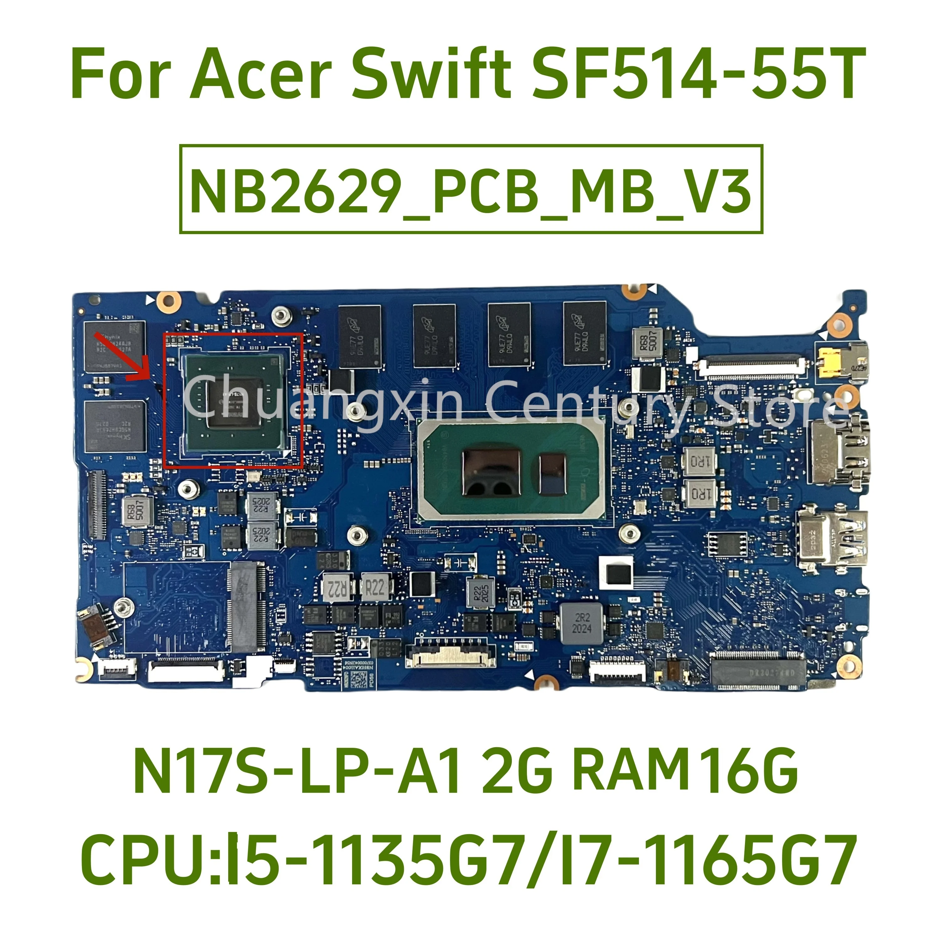 NB2629-PCB-MB-V3-is-suitable-for-Acer-Swift-SF514-55T-laptop ...
