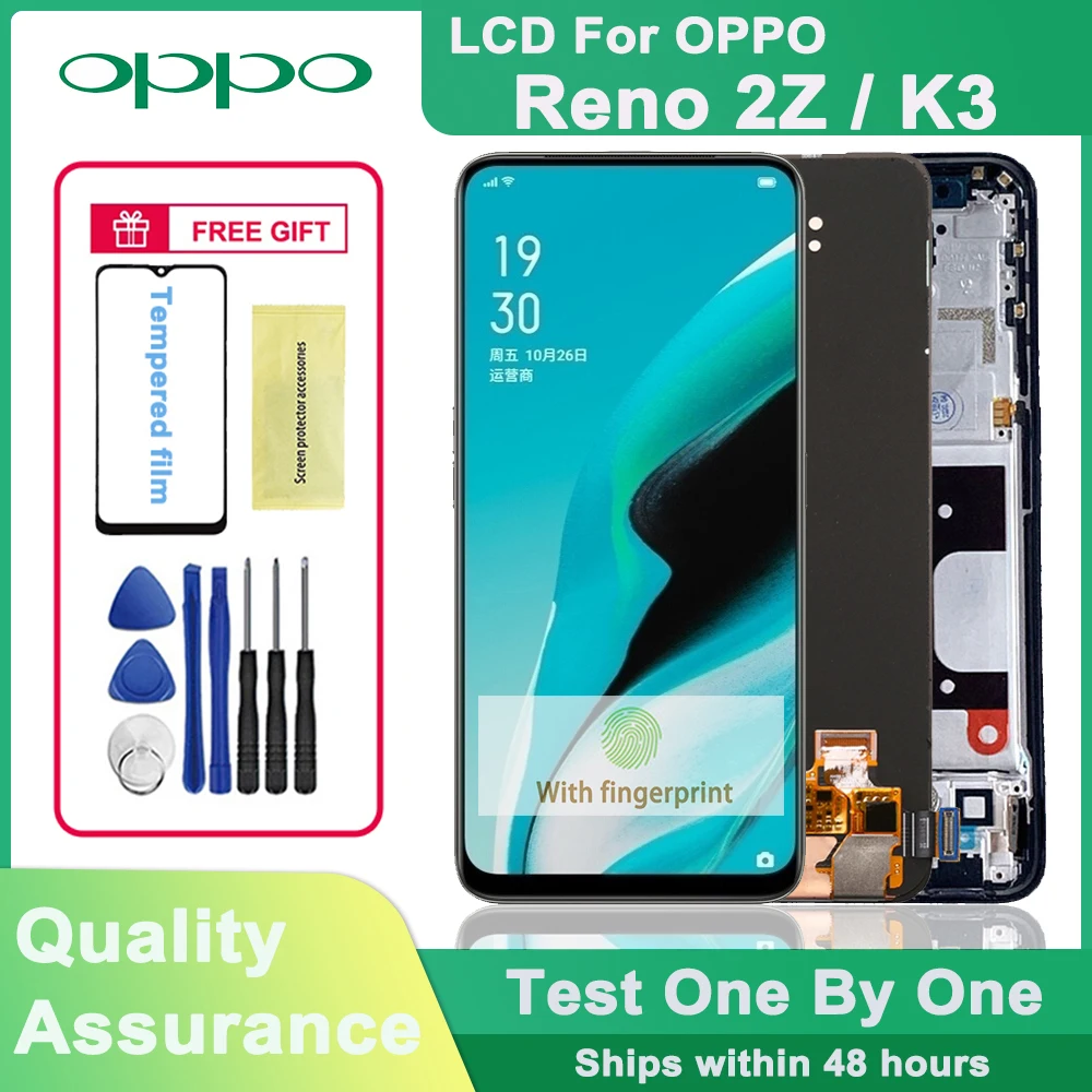 Original 6.53" Display For Oppo Reno 2z Lcd Screen Touch Digitizer ...