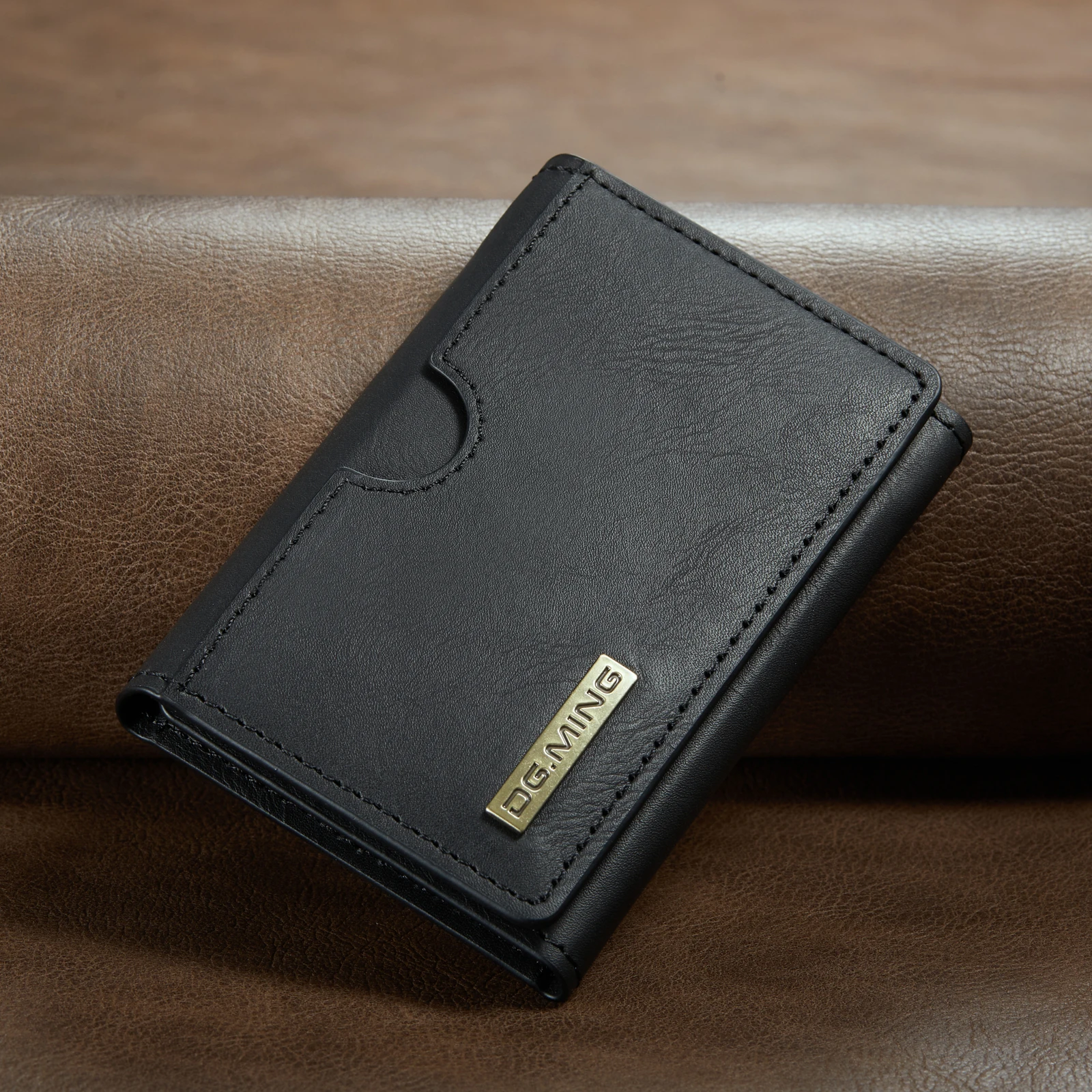Compact Anti - Theft Leather Wallet with Coin and Card Holder - Wallet ...