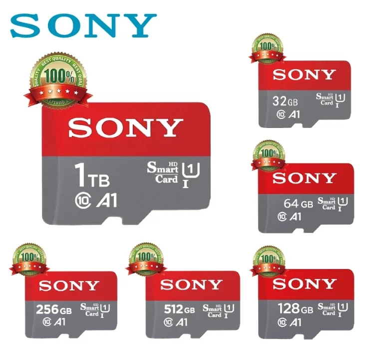 100-original-SONY-MicroSD-CardClass10T-card-32GB64GB128GB256GB512G1TB ...