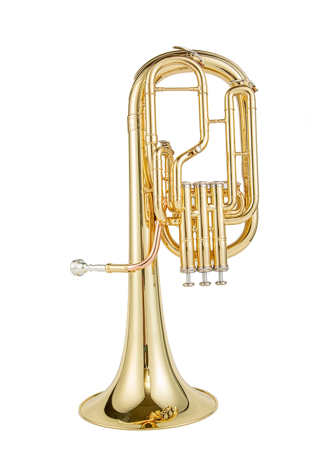 Yellow Brass Altohorn 3 Piston Valves Eb Alto Horn Clear Lacquer Bell ...