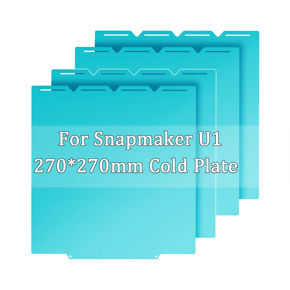 For Snapmaker U1 Build Plate 270x270MM PLA PETG Cool Bed Glacier Cold ...