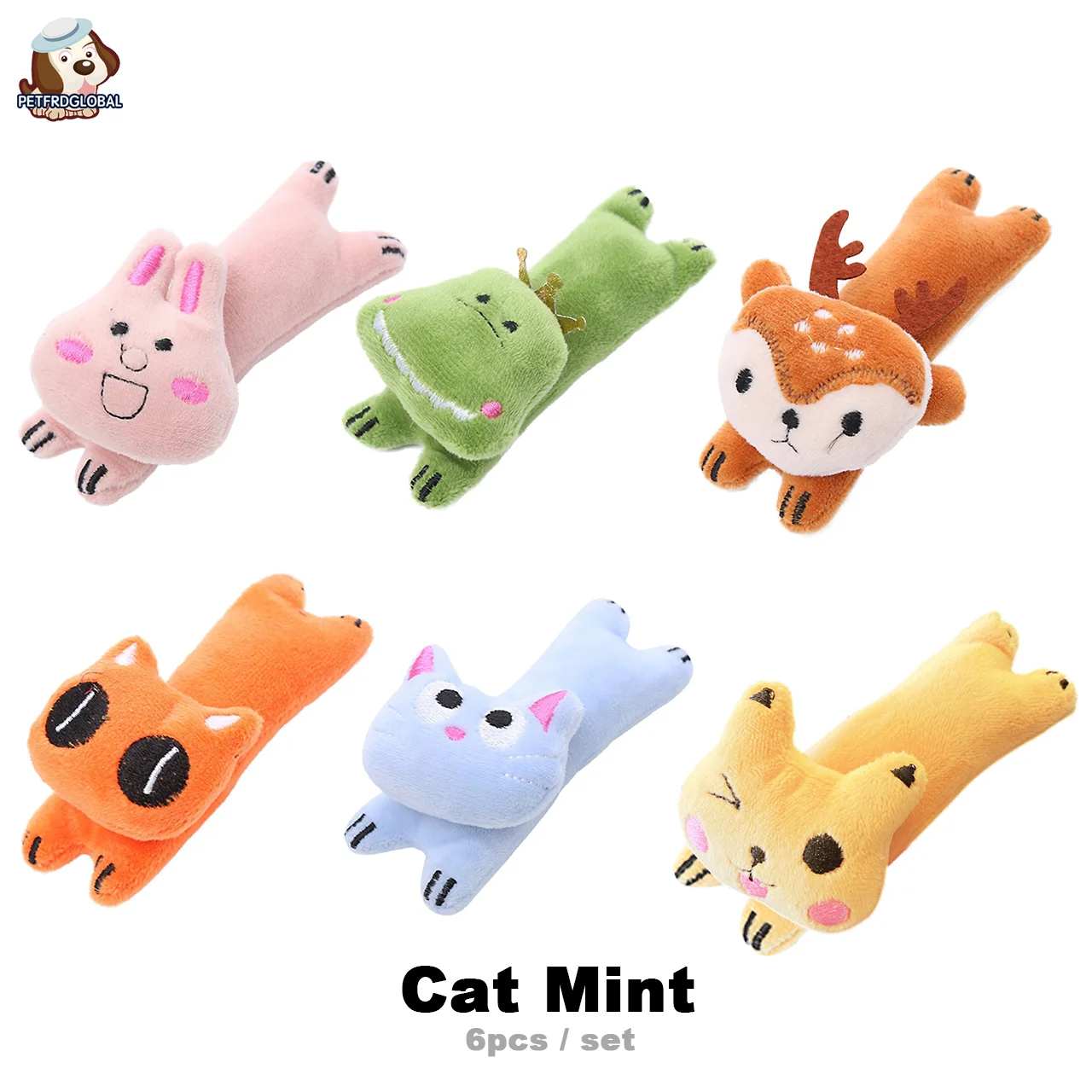 Cute Teeth Grinding Catnip Toys Interactive Plush Cat Toy Pet Kitten ...