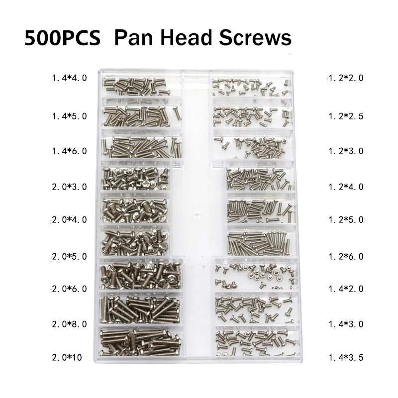 500Pcs-Mini-Screw-DIY-Kit-PC-Case-Laptop-Computer-Notebook-Assemble ...