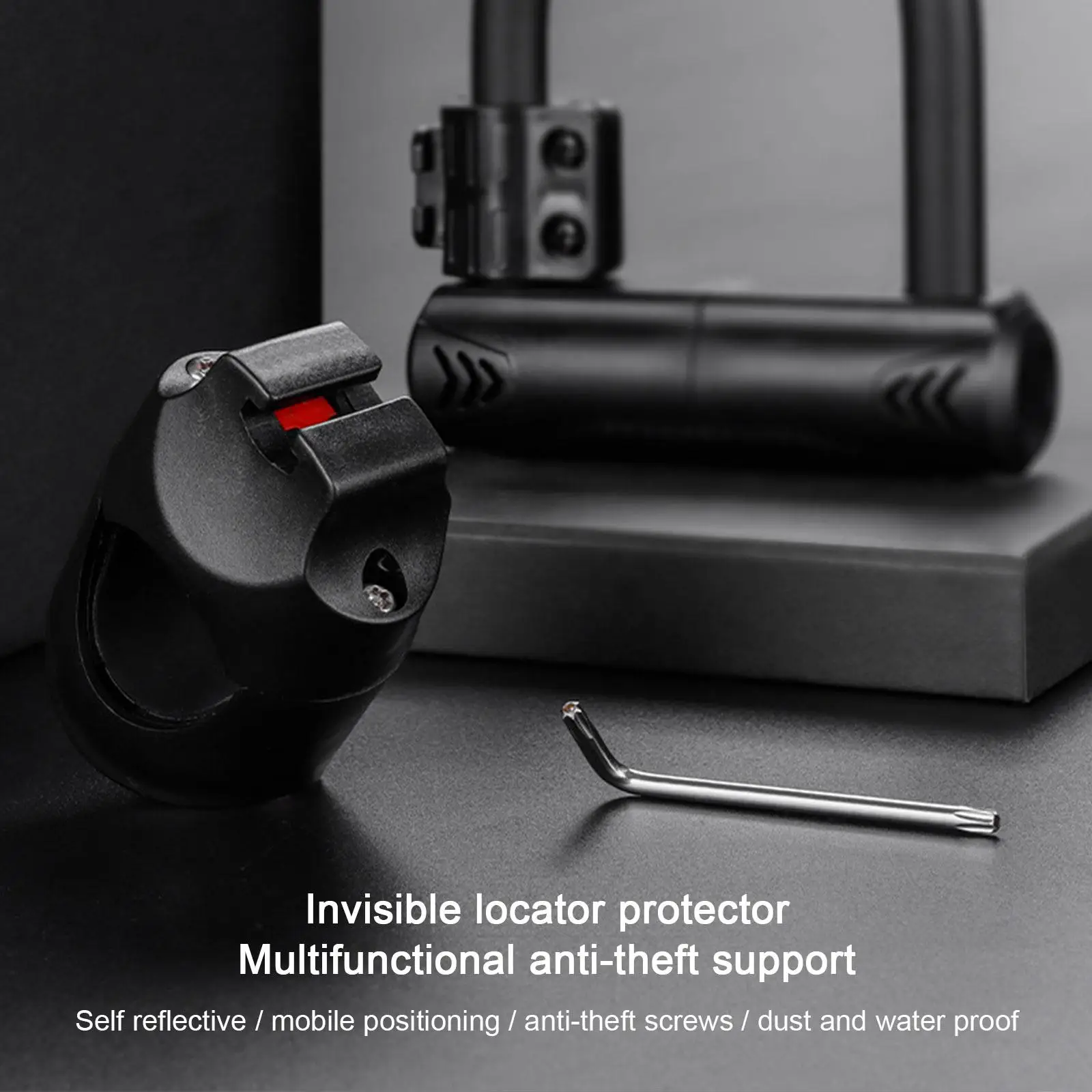 La couleur noire Universal Bike Lock Rack Multifunctional Waterproof ...