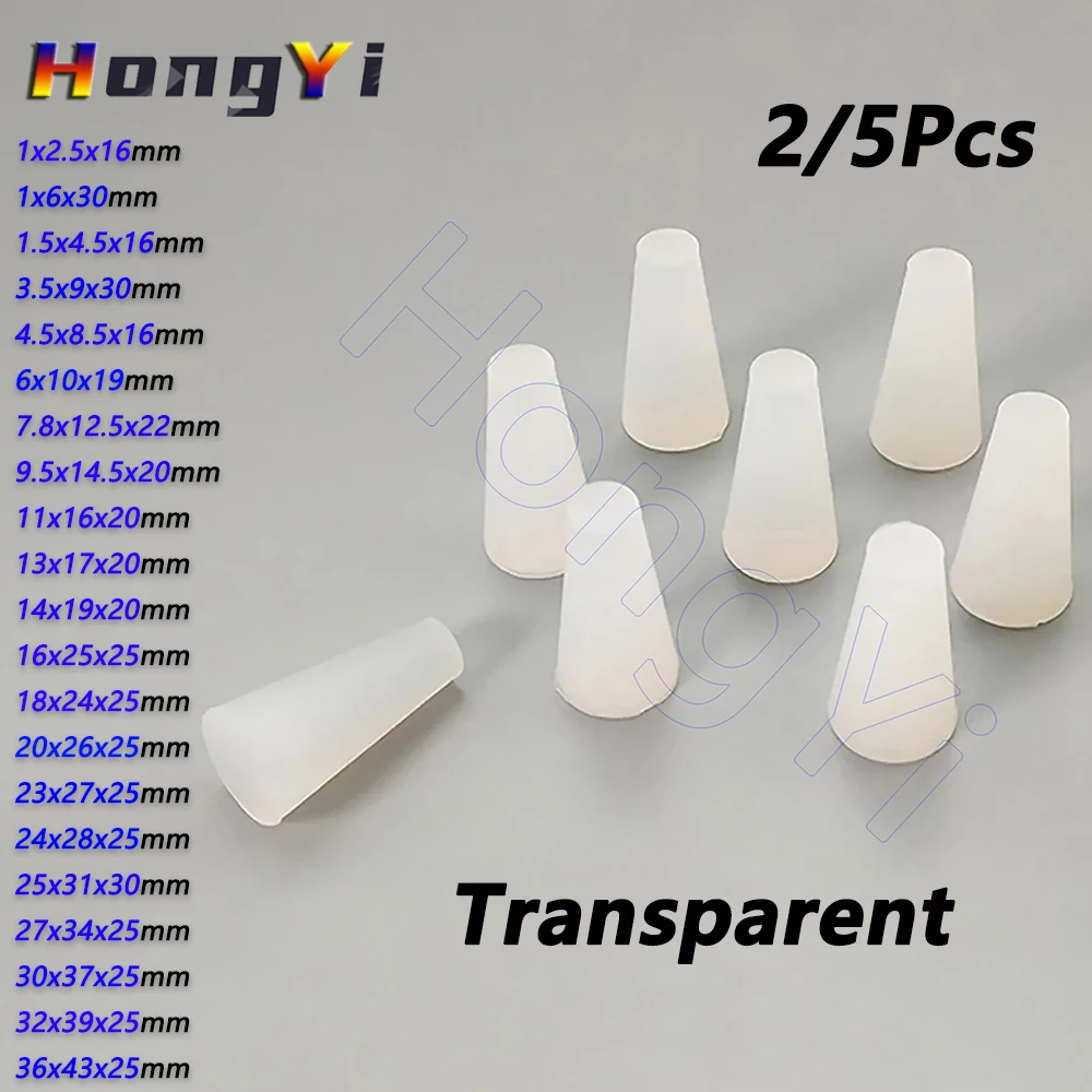 Transparent-Conical-Rubber-Stopper-HIGH-TEMP-Silicone-Plugs-Sealing ...