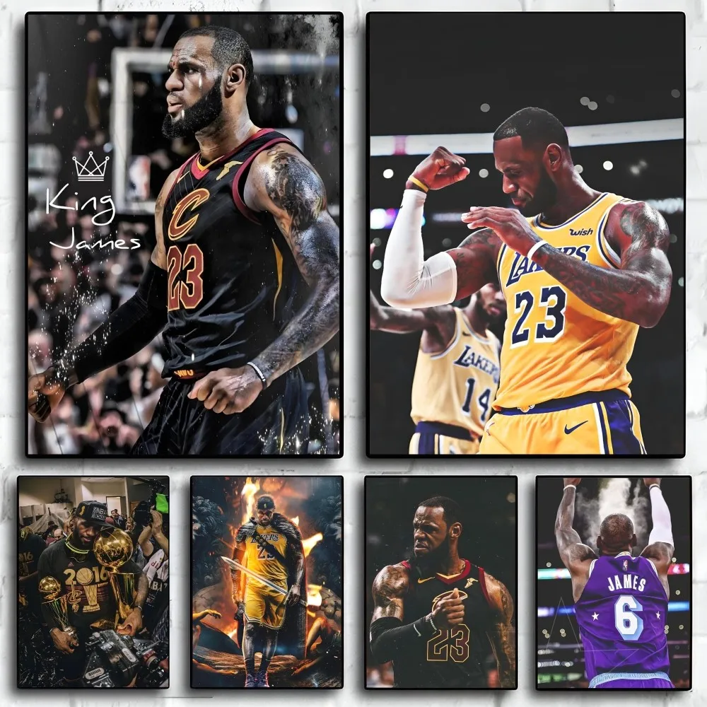 L-lebron-j-james-p-ster-autoadhesivo-arte-impermeable-pegatina-de-papel ...