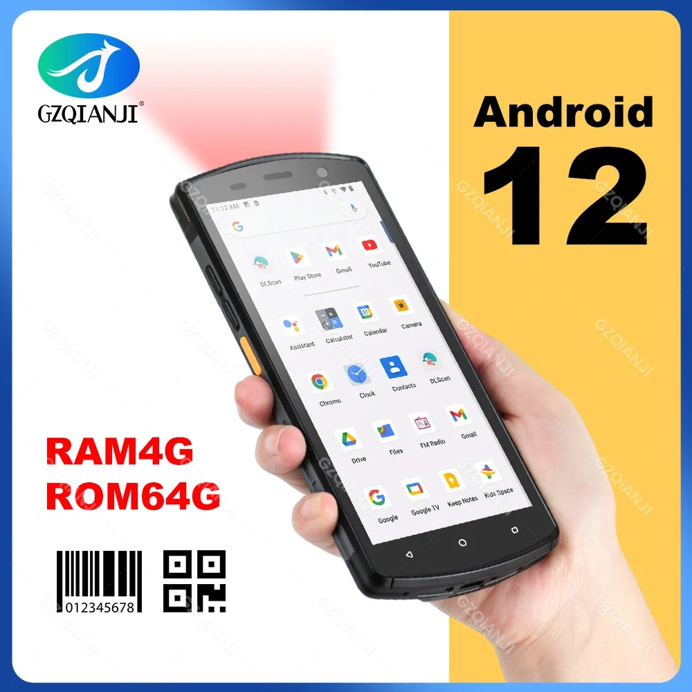 4G-Android-12-Handheld-PDA-Device-Warehouse-Wifi-Bluetooth-QR-Bar-Code ...