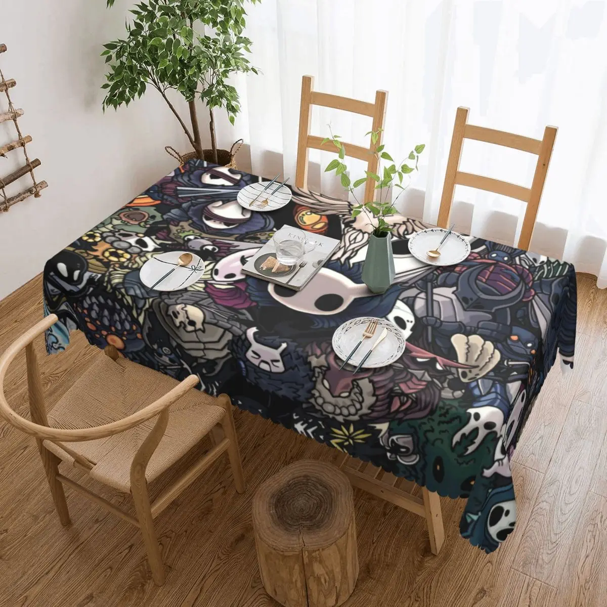 Rectangular-Waterproof-Oil-Proof-Hollow-Knight-Characters-Tablecloth ...