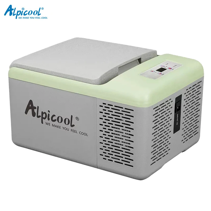 Alpicool 9L Mini Car Refrigerator Small Portable Fridge Auto Compressor ...