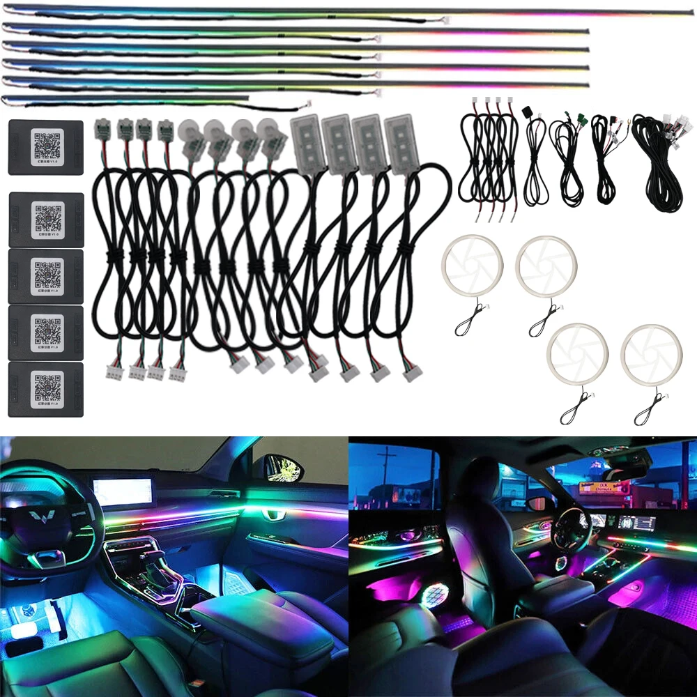 22 In 1 LED Strip Symphony Ambient Light 64 Color RGB Interior ...