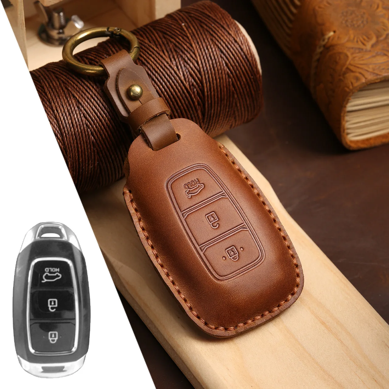 3 Button Car Key Case for Hyundai Creta I40 I20 IX25 IX35 IX45 I10 I30 ...