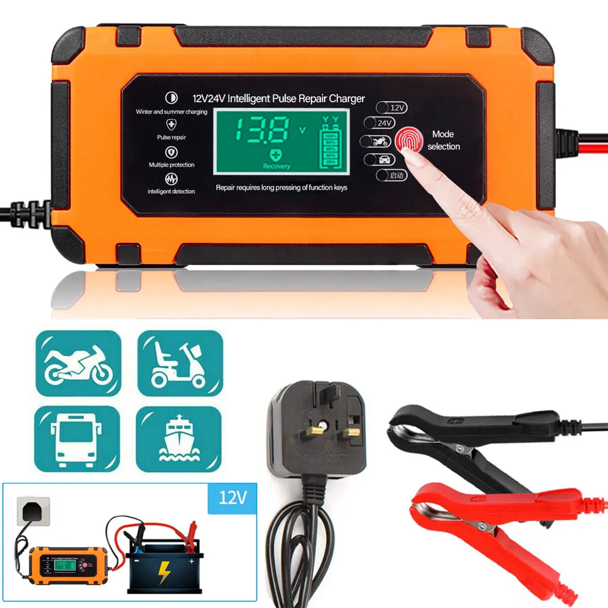 12V-Pulse-Repair-LCD-Display-Car-Battery-Charger-Fully-Automatic ...