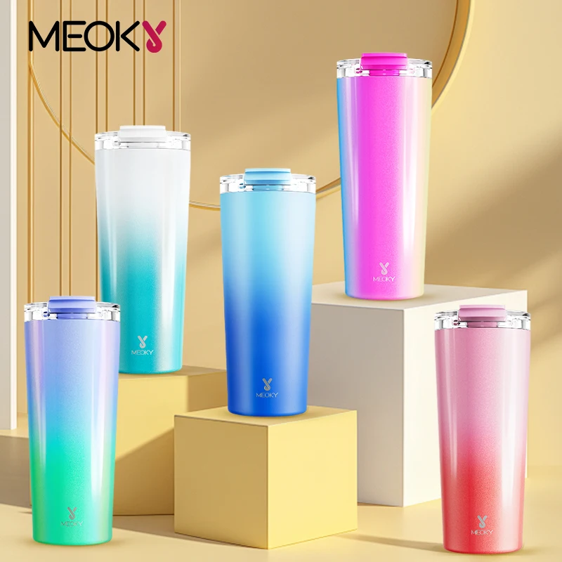 Meoky-24oz-Coffee-Cup-Tumbler-Two-Ways-to-Drink-Multicolor-Stainless ...