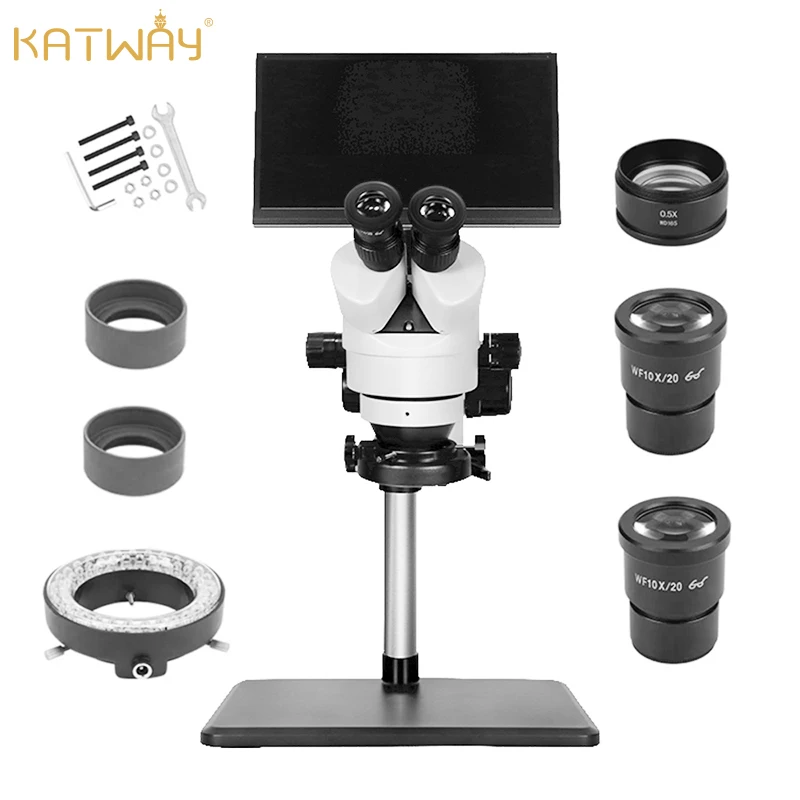 Professional-Trinocular-Microscope-Stereo-4K-For-Electric-Camera-Hdmi ...
